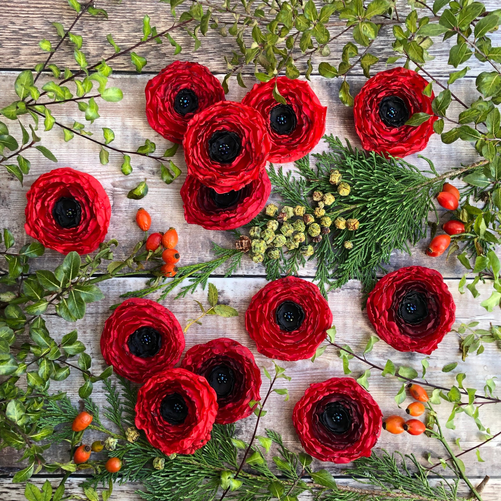 Poppy fabric flower brooch – fatpoppycat